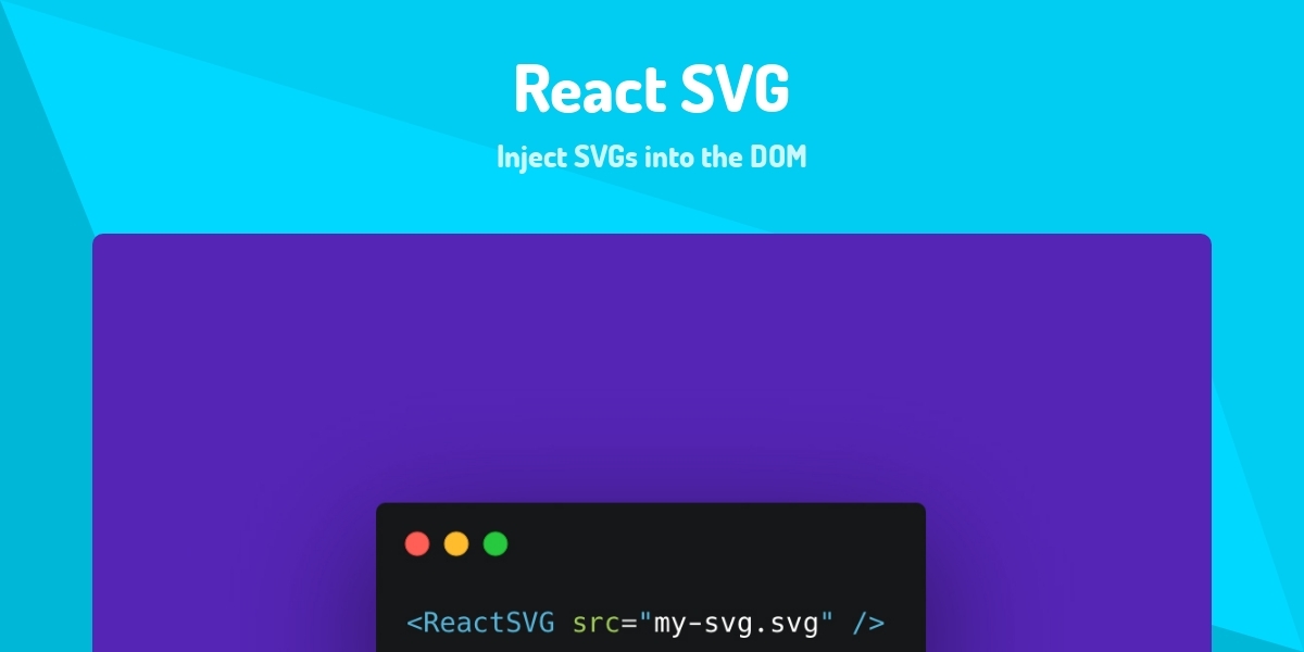 React Svg Inject Svgs Into The Dom Made With Reactjs